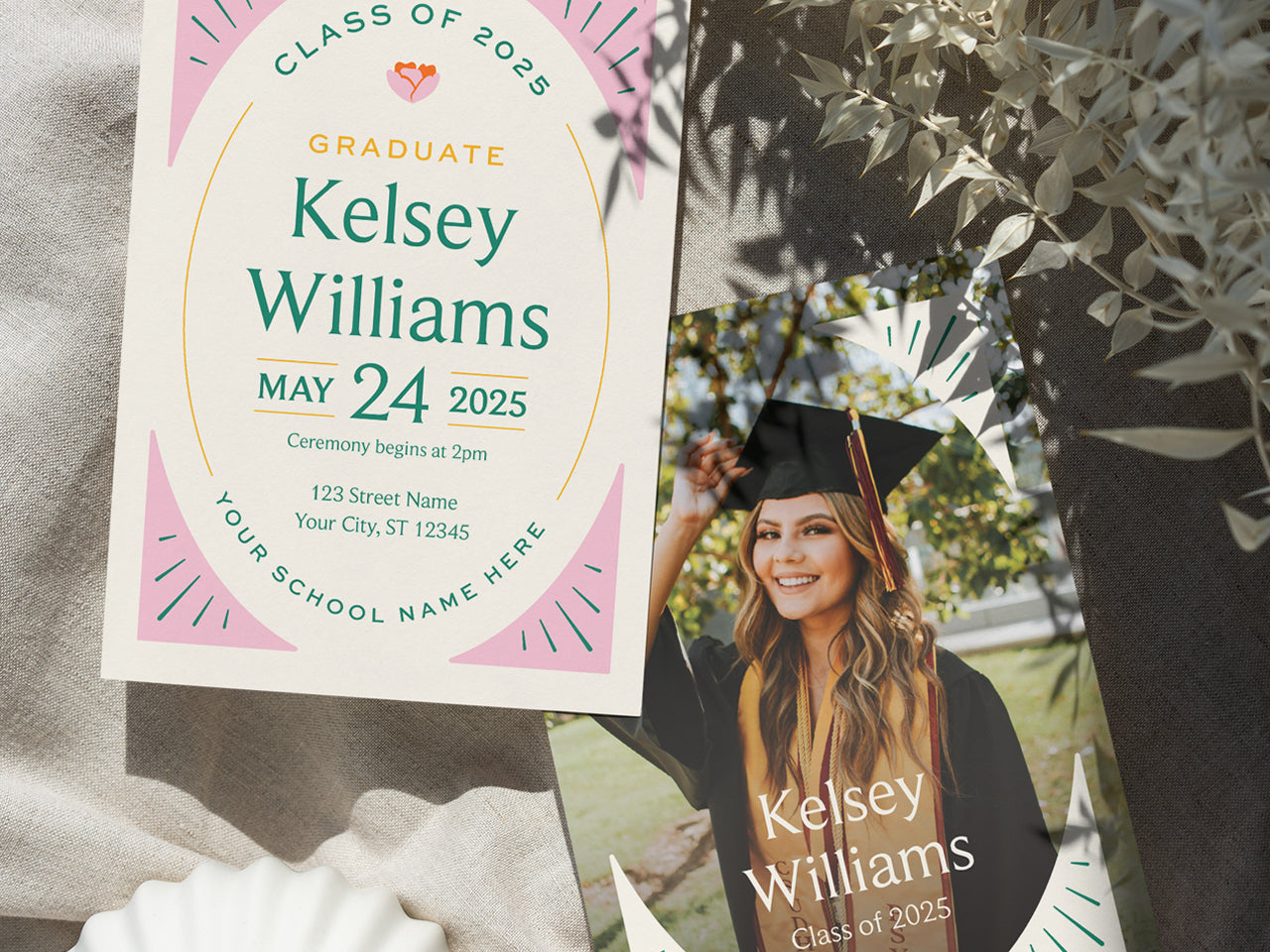 Elegant and Modern Graduation Invitations [Personalizable] – Sungy Side Up